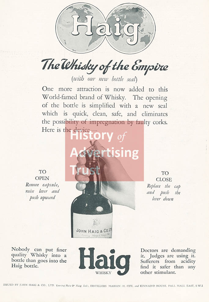 Press Advertisement: Haig whisky | Catalogue | History of Advertising Trust