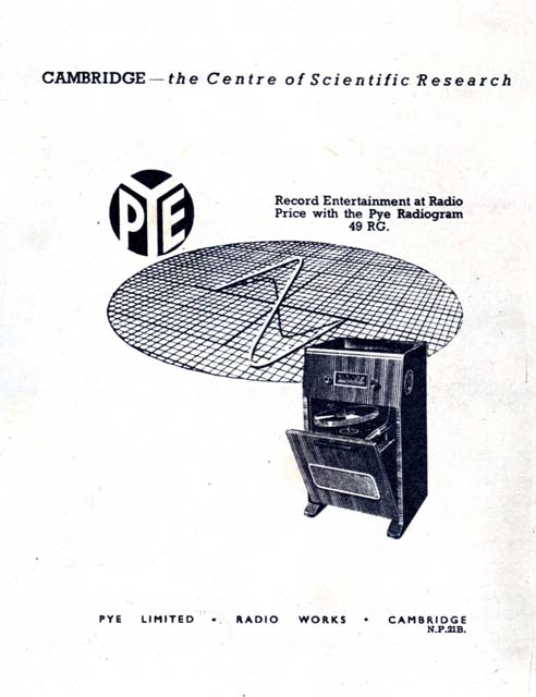 Gallery Image: Pye Radiogram | Catalogue | History of Advertising Trust