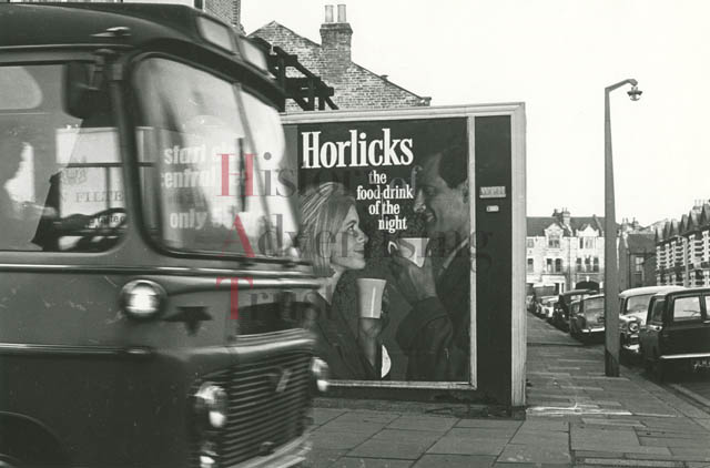 Photograph: A large advertising board showing an advertisement for ...