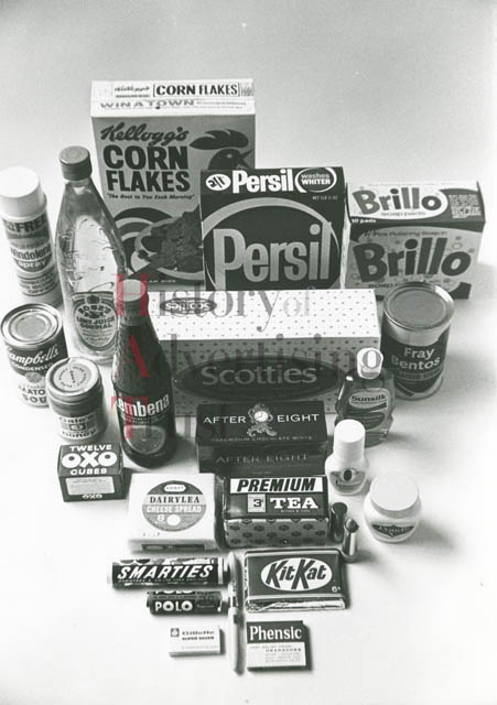 Photograph: Various items of branded packaging | Catalogue | History of ...