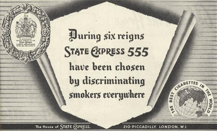 Gallery Image: State Express 555 | Catalogue | History of Advertising Trust