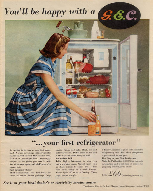 Gallery Image: GEC fridge | Catalogue | History of Advertising Trust