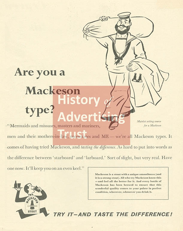 Press Advertisement: Mackeson | Catalogue | History of Advertising Trust