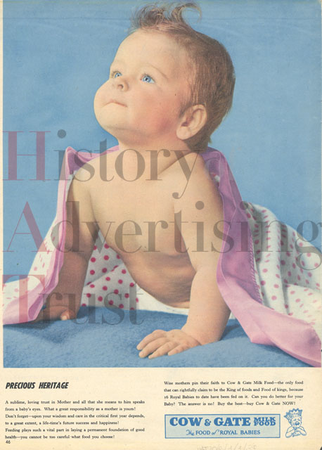 Press advertisement: Cow & Gate milk food | Catalogue | History of ...