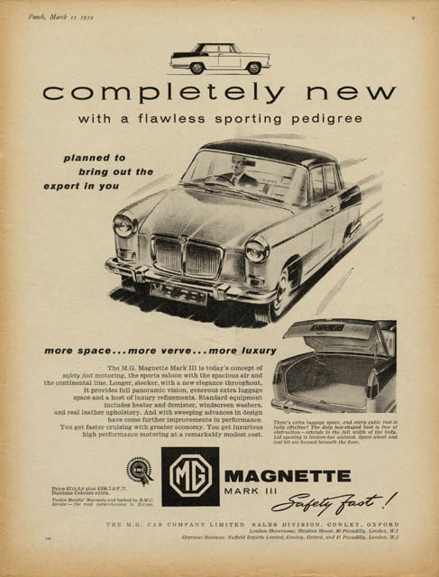 Gallery Image: MG Magnette mk3 | Catalogue | History of Advertising Trust