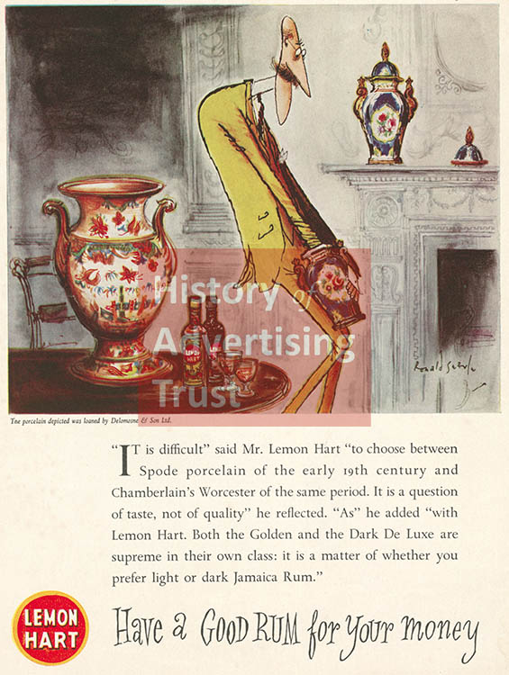 Press Advertisement: Lemon Hart rum | Catalogue | History of ...