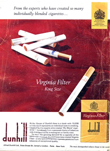 Gallery Image: Dunhill Virginia Filter | Catalogue | History of ...