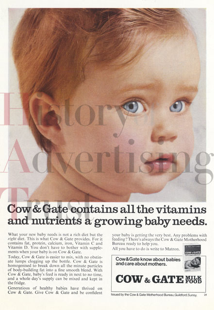 Press advertisement: Cow & Gate milk food | Catalogue | History of ...