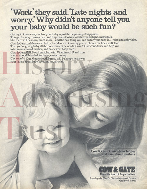 Press advertisement: Cow & Gate milk food | Catalogue | History of ...