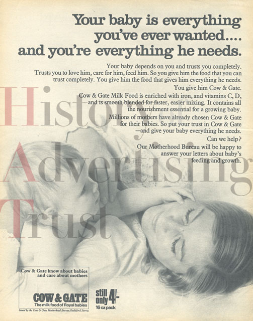 Press advertisement: Cow & Gate milk food | Catalogue | History of ...