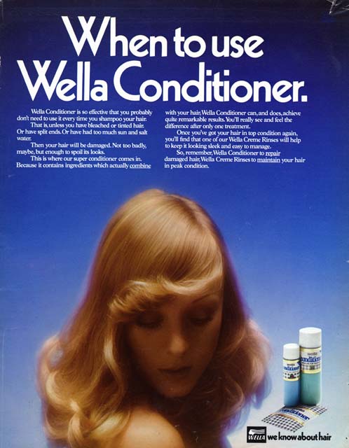 Gallery Image: Wella Conditioner | Catalogue | History of Advertising Trust