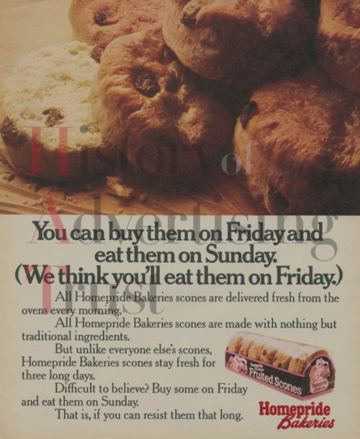 Press advertisement: Homepride Bakeries | Catalogue | History of ...