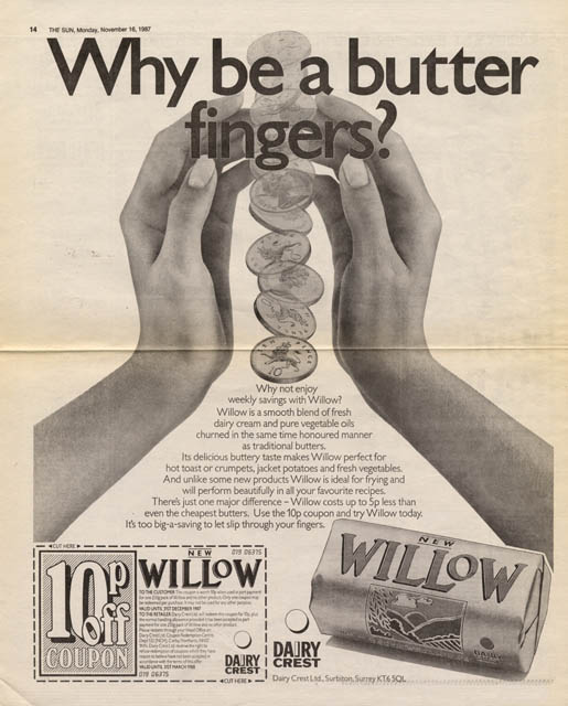 Gallery Image Dairy Crest Willow spread | Catalogue | History of ...