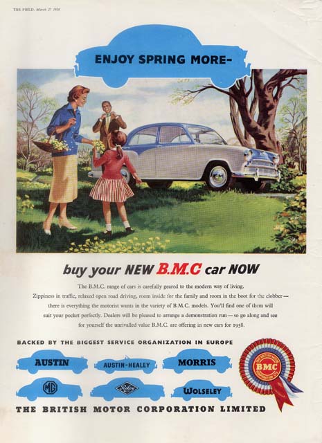Gallery Image: BMC Cars | Catalogue | History of Advertising Trust