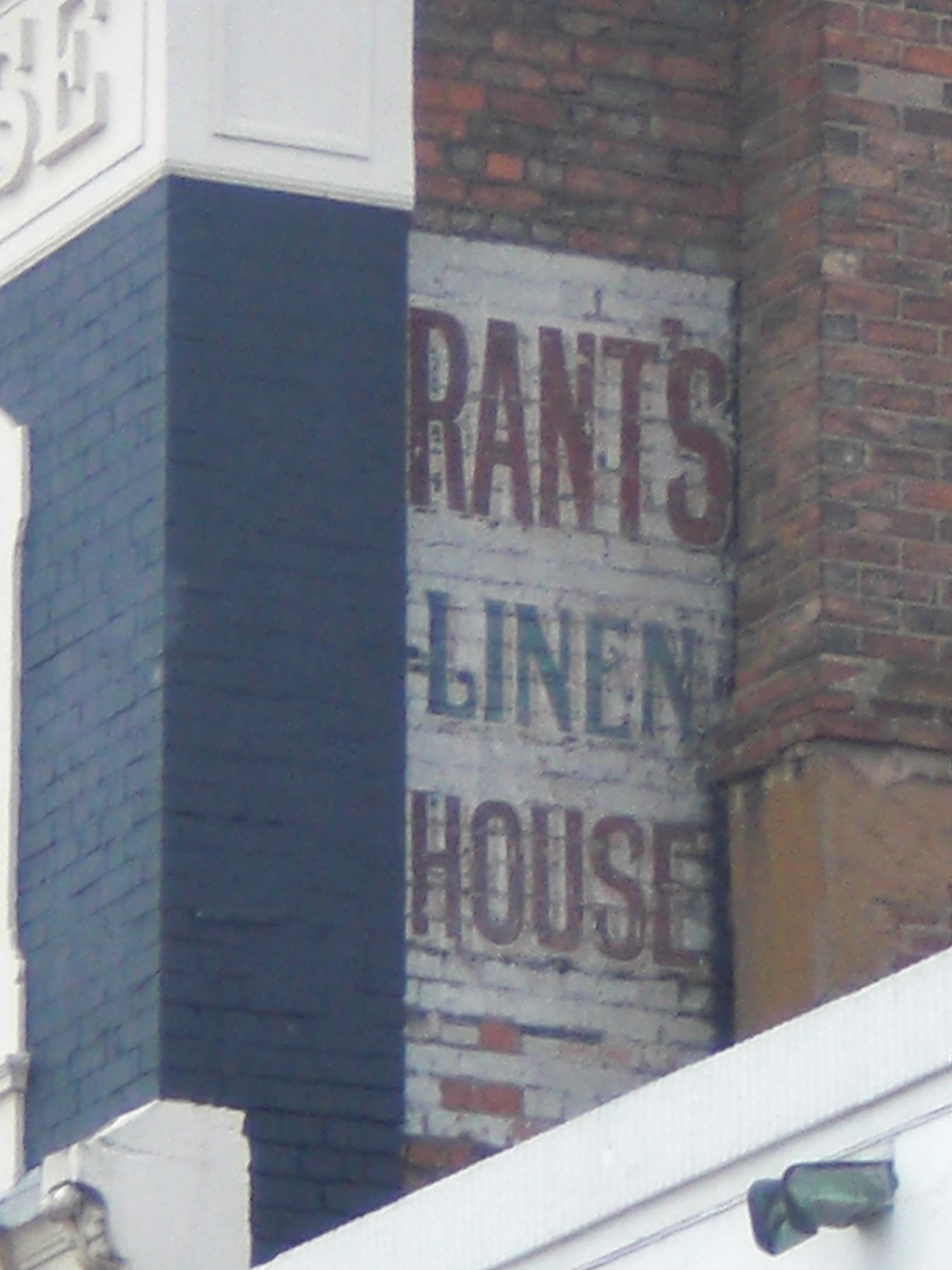 Ghostsign: Rant's Linen House | Catalogue | History of Advertising Trust
