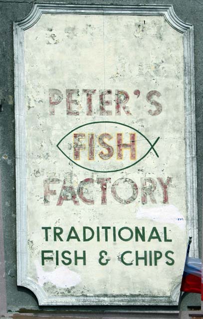 Ghostsign: Peter's Fish Factory | Catalogue | History of Advertising Trust