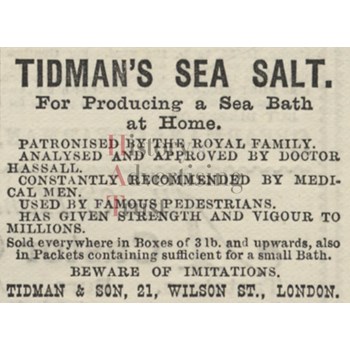 Press advertisement: Tidman's sea salt | Catalogue | History of ...