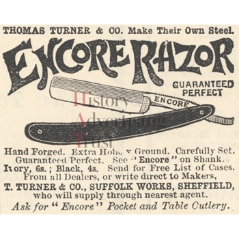 Press advertisement: Encore razor | Catalogue | History of Advertising ...